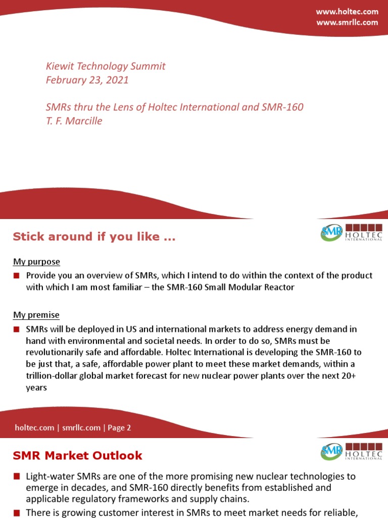 Kiewit Modular Reactors | PDF | Nuclear Power Plant | Nuclear Power