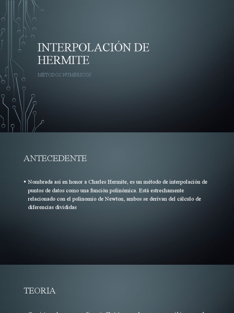 Interpolación de Hermite | PDF