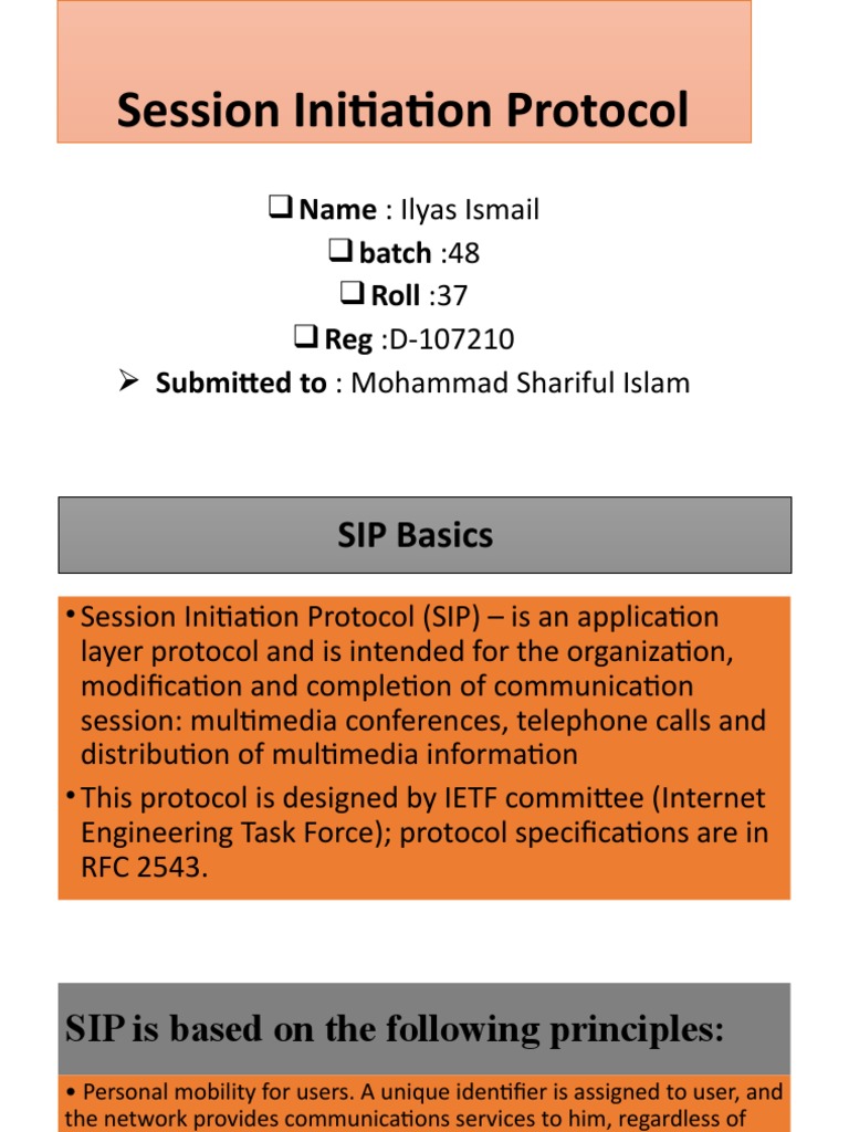 Session Initiation Protocol | PDF | Business