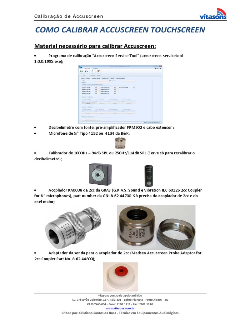 Como Calibrar Accuscreen Touchscreen | PDF | Eletrônicos | Engenharia ...