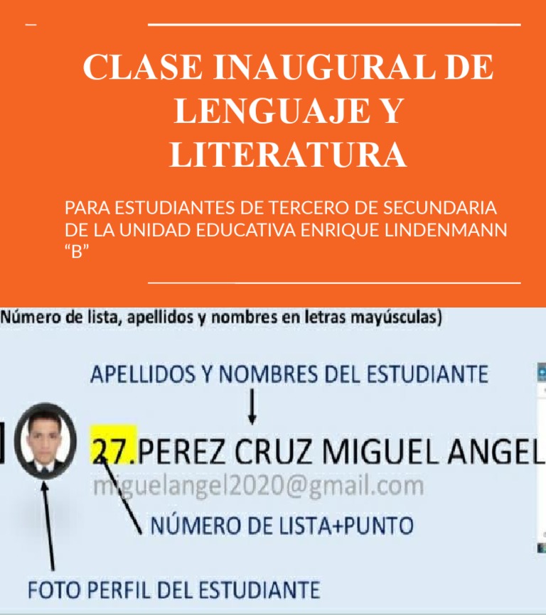 Clase Inaugural | PDF