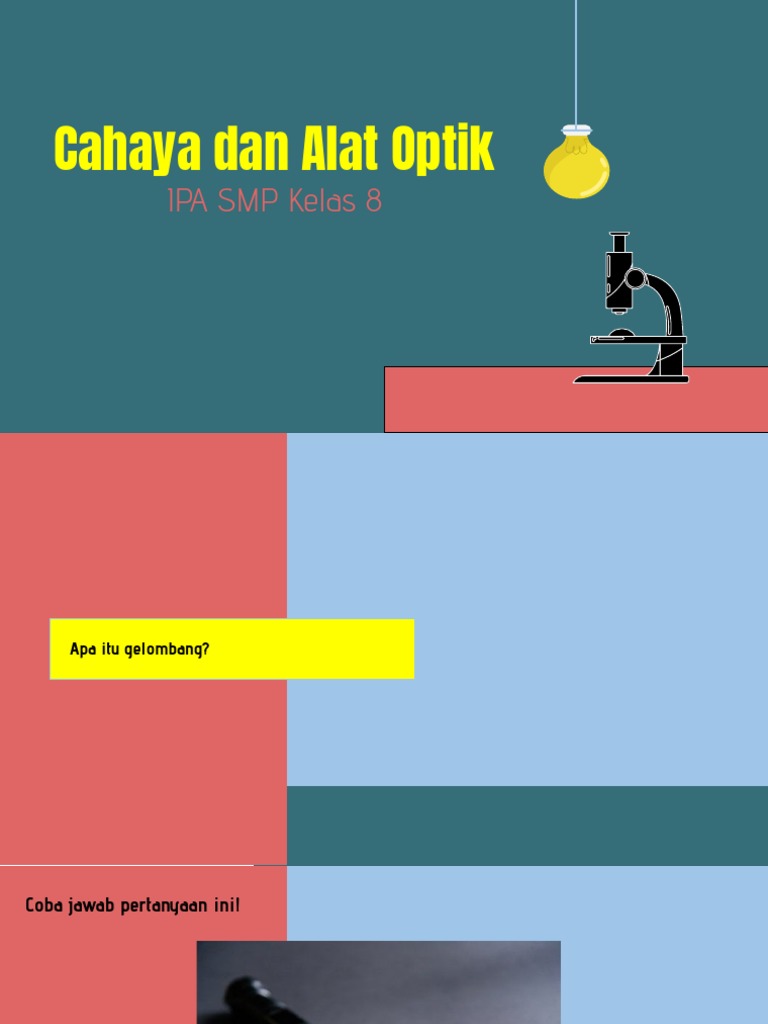 Cahaya Dan Alat Optik-Kelas 8 | PDF