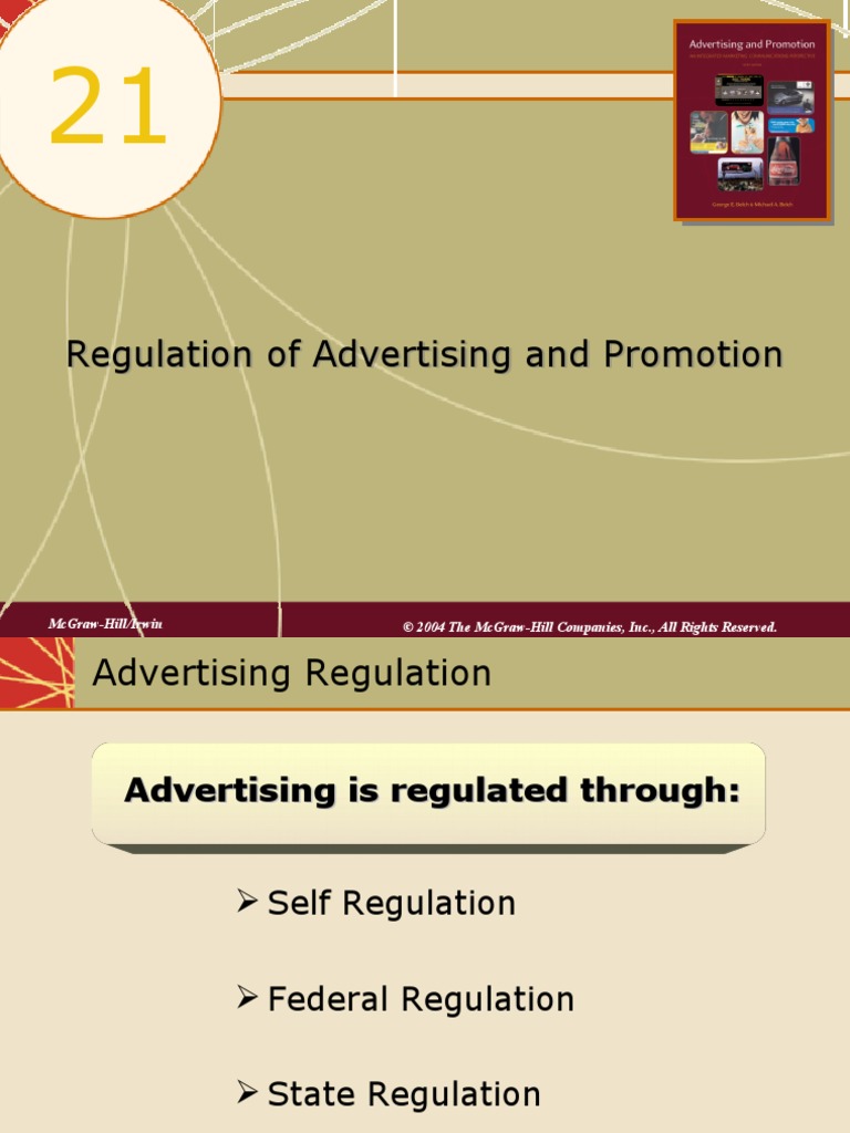 Regulation of Advertising and Promotion | PDF | Federal Trade ...