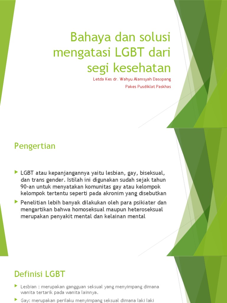 Bahaya Dan Solusi Mengatasi LGBT Dari Segi Kesehatan | PDF