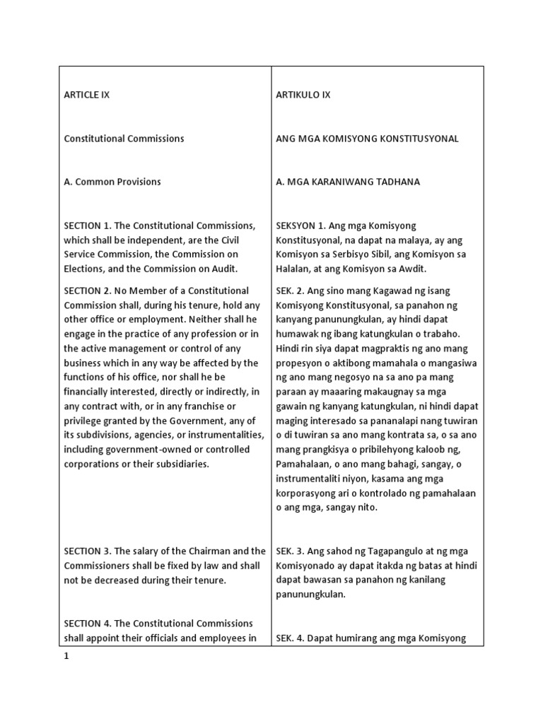 Article 9 - Artikulo Nueve | PDF