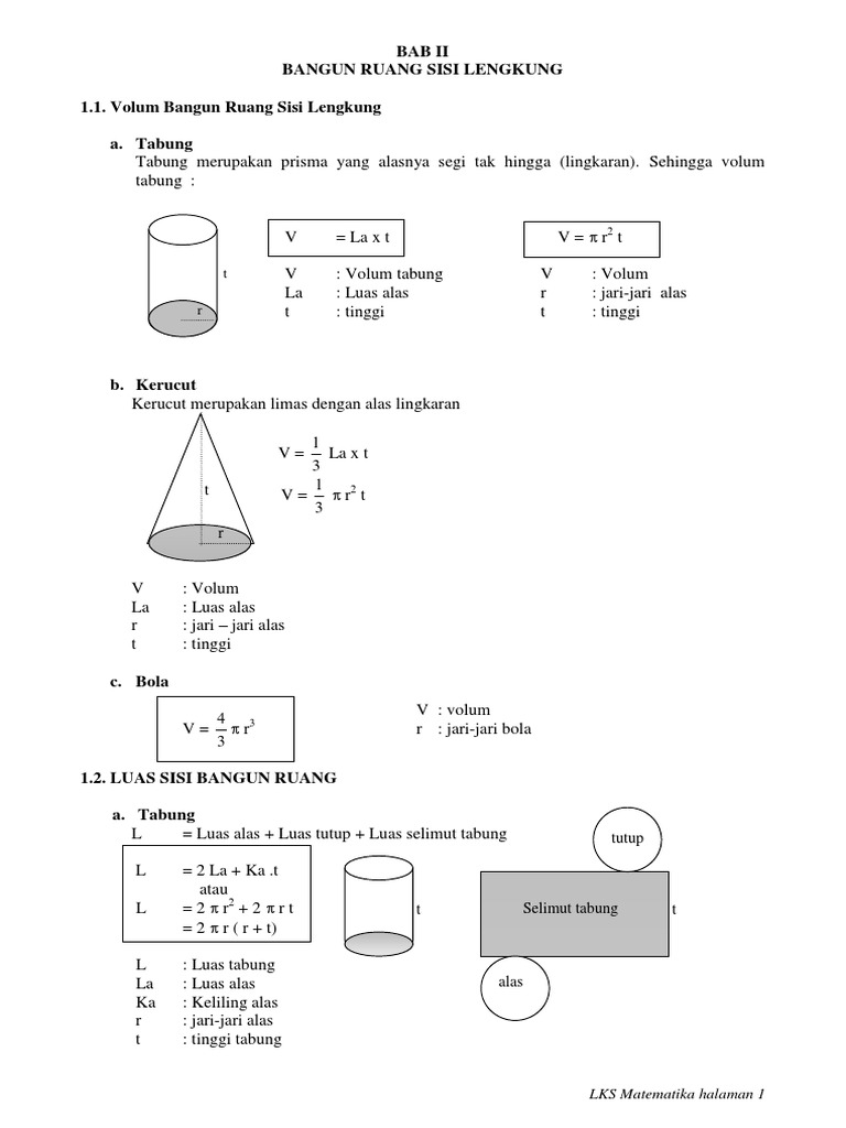 3.1. Volum Dan Luas BRSL | PDF | Metode & Bahan Ajar | Griya & Taman