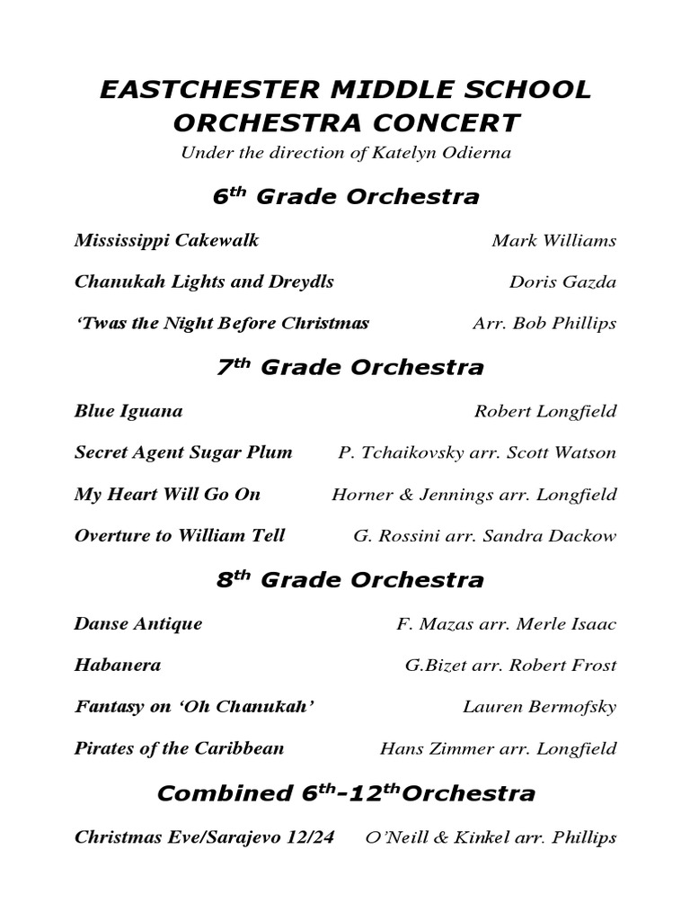 Concert Newspaper For Portfolio 1 | PDF | Cello | Violin