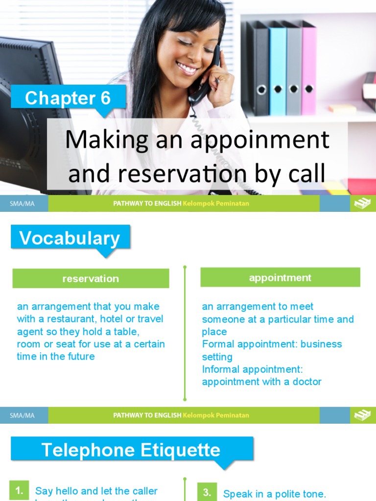 Making An Appoinment and Reservation by Call | PDF