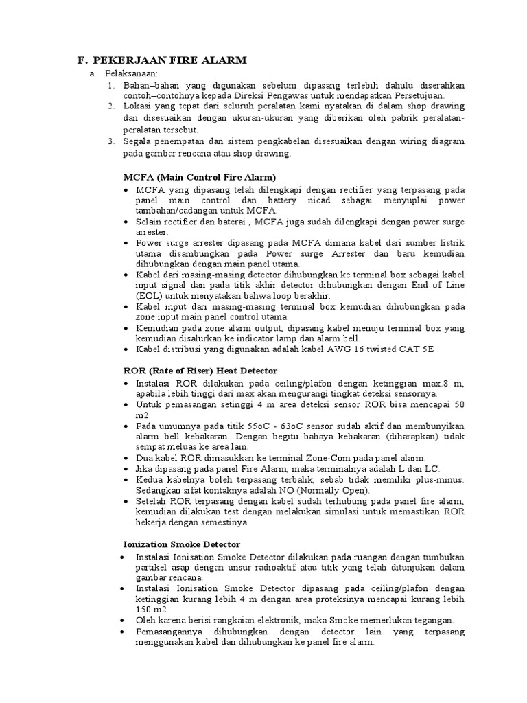 Metode FIRE ALARM | PDF