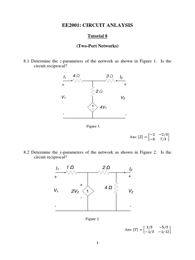 EE2001 Tutorial 8 Questions | PDF | Applied Mathematics | Systems ...