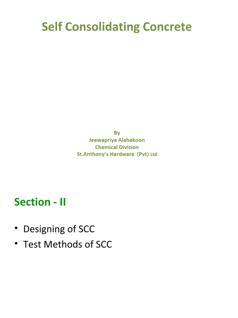 SCC Design & Testing Guide | PDF | Concrete | Civil Engineering