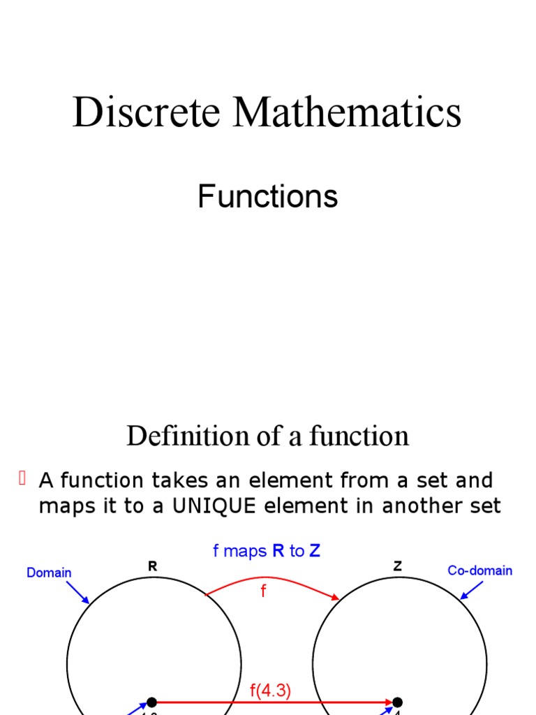 Discrete Mathematics: Functions | PDF | Function (Mathematics) | Abstract Algebra