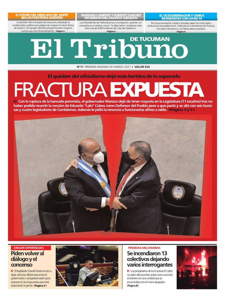 Diario El Tribuno de Tucumán N°11 | PDF | Gobierno | Cuidado de salud ...