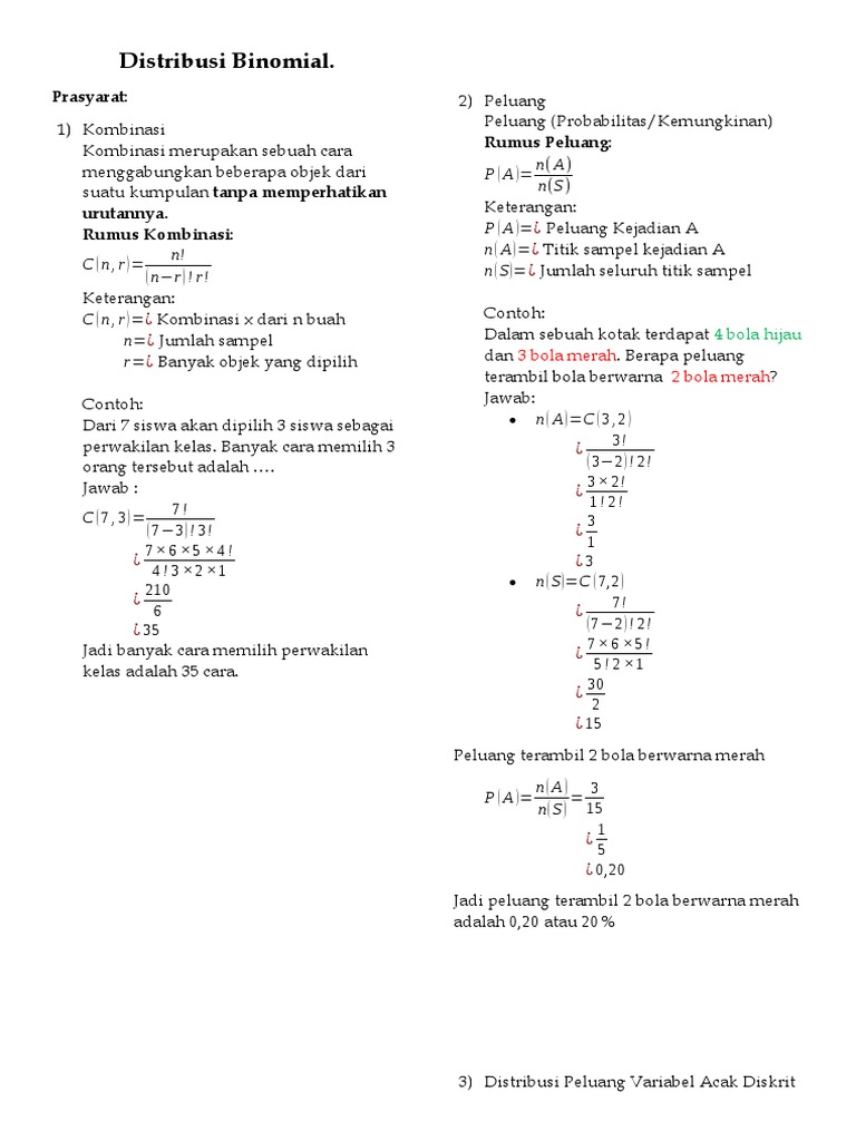 Distribusi Binomial | PDF