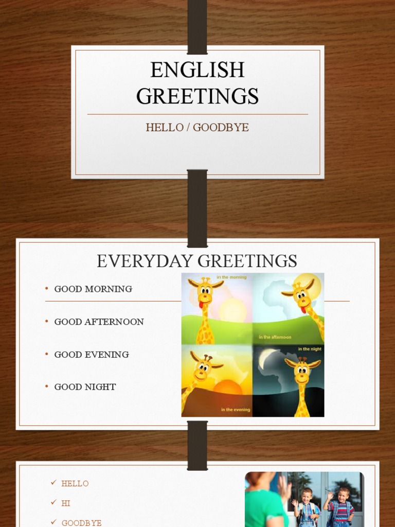 Common English Greetings Guide | PDF