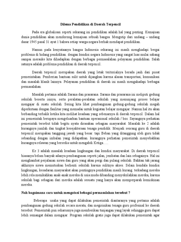 Pidato Tema Pendidikan | PDF