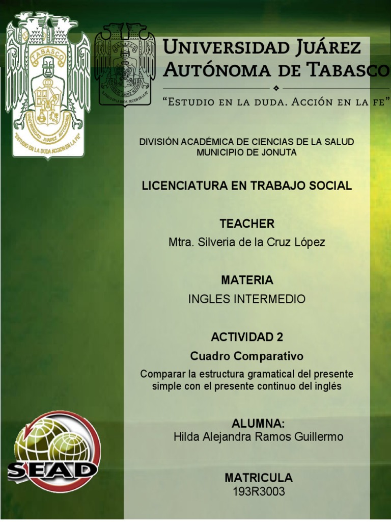 193R3003 Hilda Alejandra Ramos Guillermo Act2 Ingles Basico | PDF | Morphology | Linguistic Typology