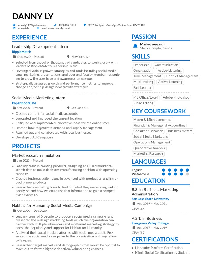 CV Danny | PDF | Social Media | Popular Culture & Media Studies