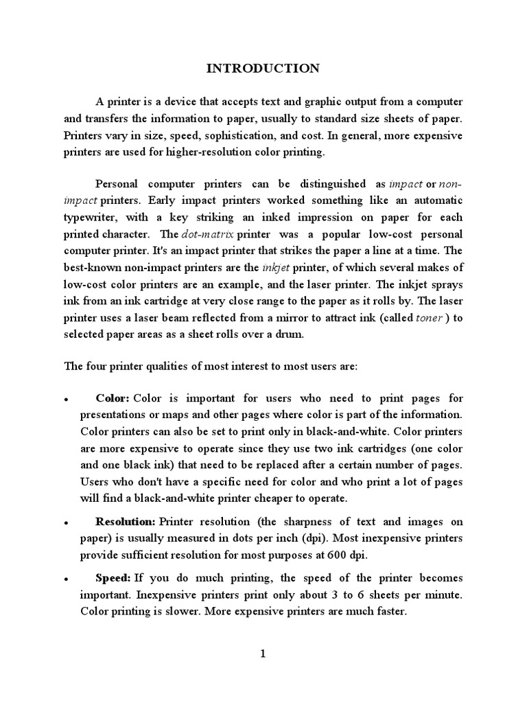 Hp Printer Project Pdf Printer Computing Typefaces 8093