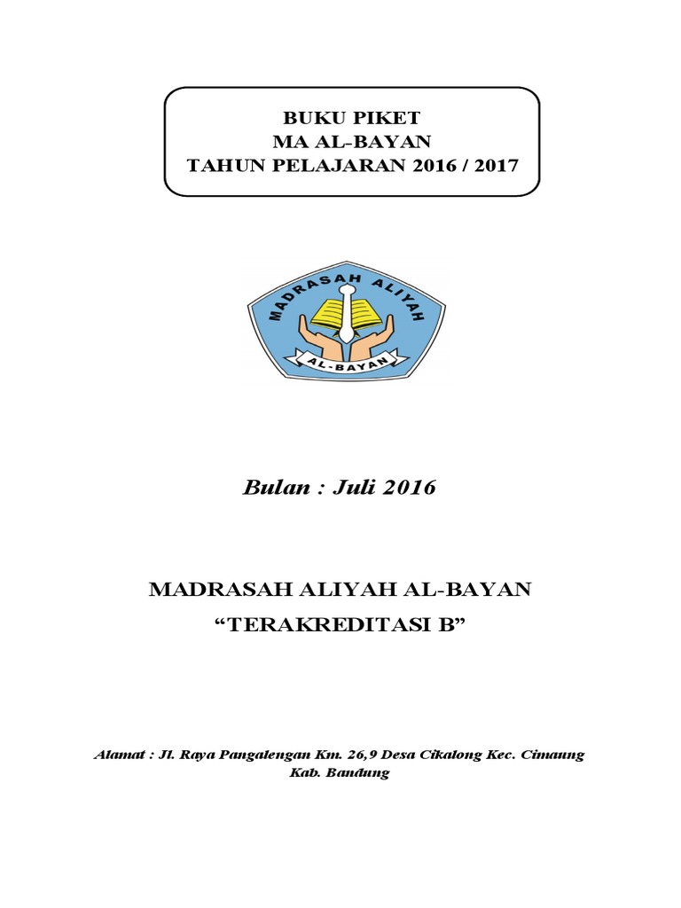 Cover Buku Piket | PDF