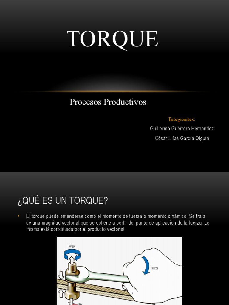 Torque | PDF | Esfuerzo de torsión | Rotación