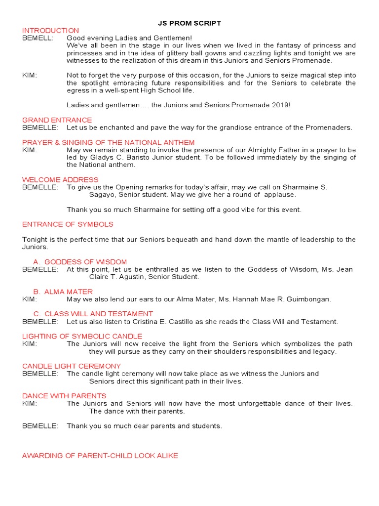 Promenade Script | PDF | Prom