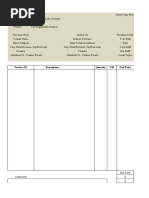 Editable Cash Memo Template in Word | PDF