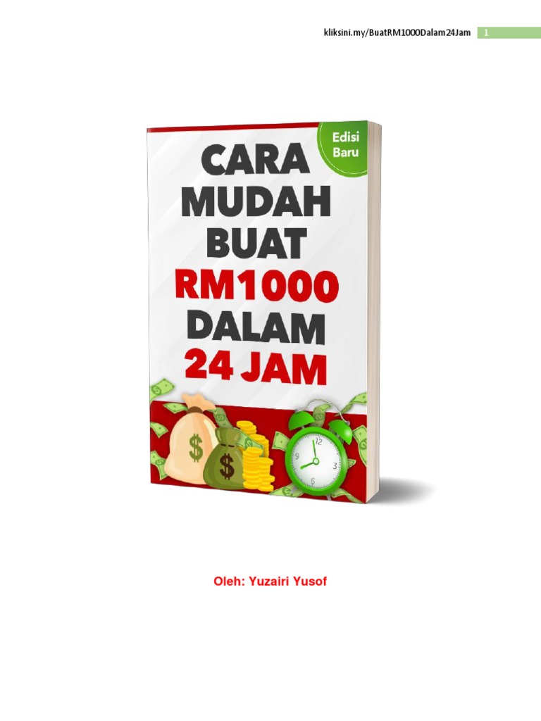Cara Buat RM1000 Dalam 24 Jam | PDF