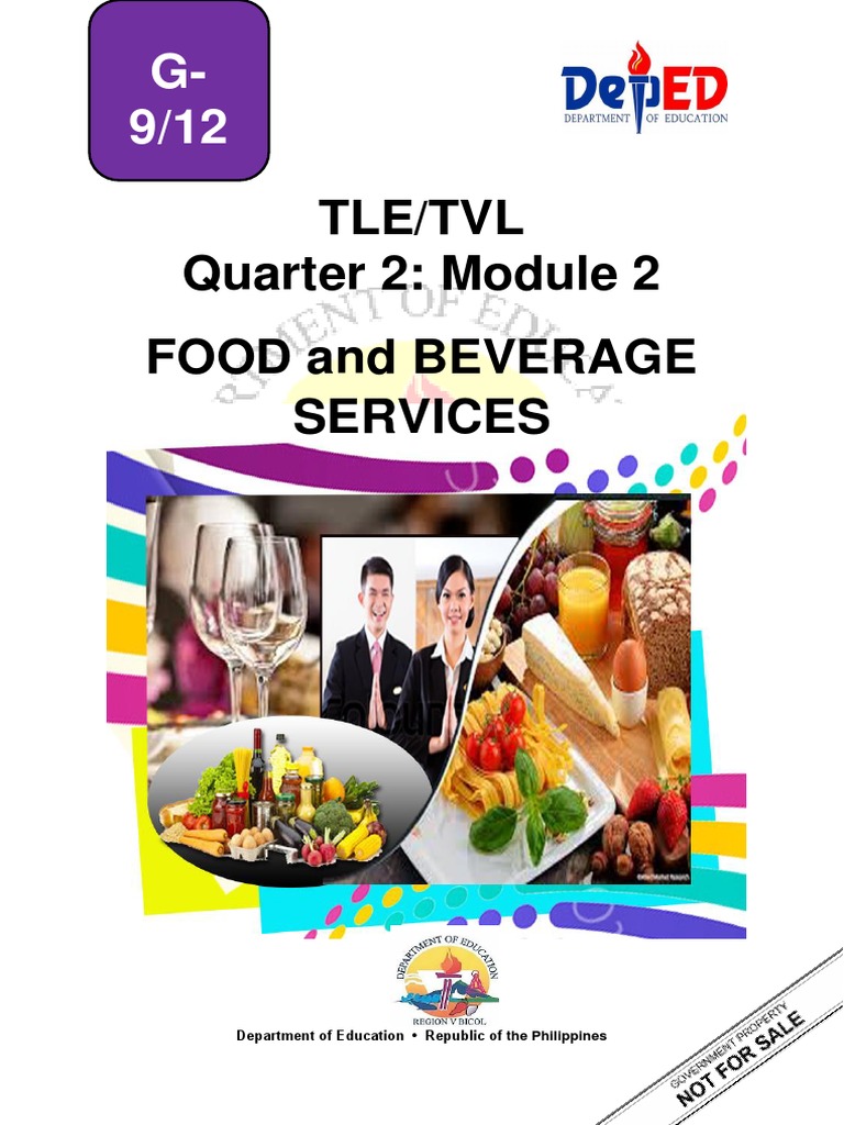 TLE TVL - G9 G12 - Q2 - Module 2 - FBS - Week 2 - Taking Food and ...