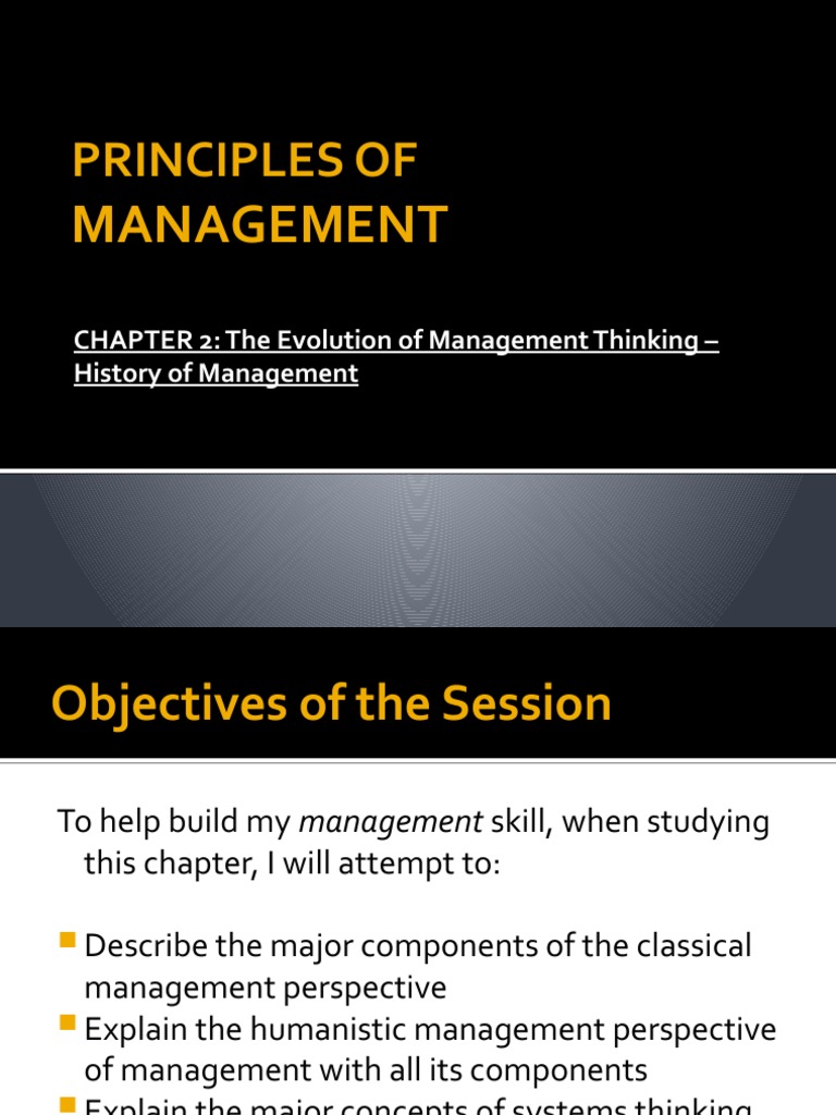 The Evolution of Management Thinking: A Journey from Classical to ...