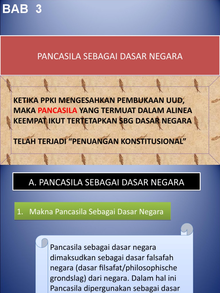 Pancasila Sebagai Dasar Negara | PDF