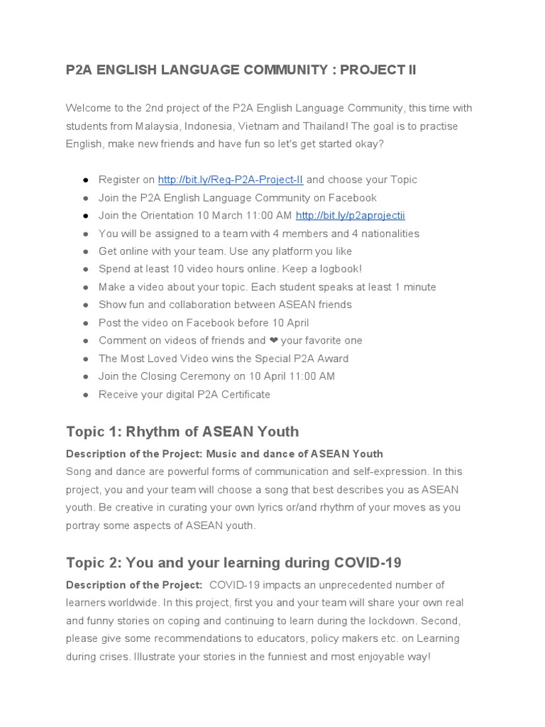 P2a English Project Ii | PDF