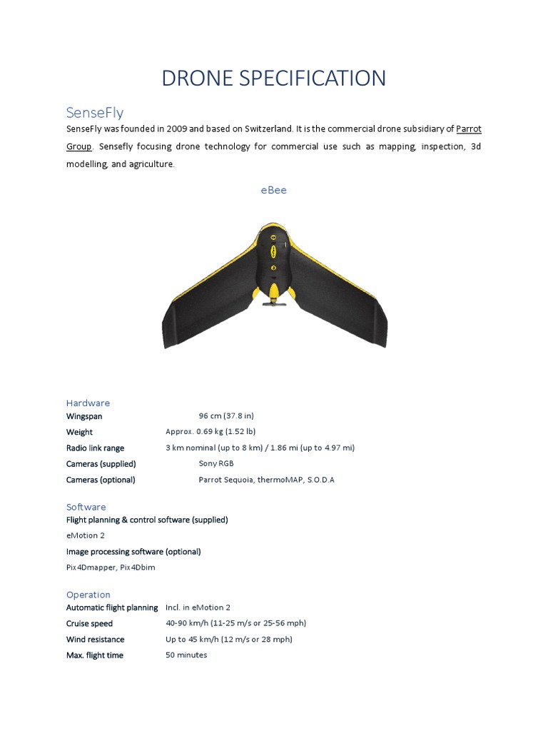 Drone Spec - Opt | Download Free PDF | Unmanned Aerial Vehicle | Imaging