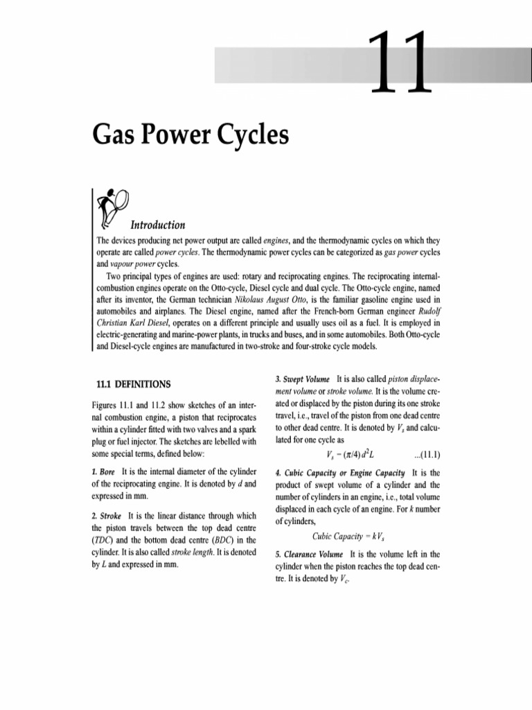 Gas Power Cycle | PDF