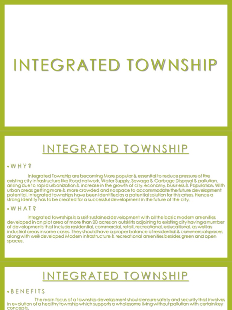 Integrated Township Development: A Case Study of the ITC Bhadrachalam ...