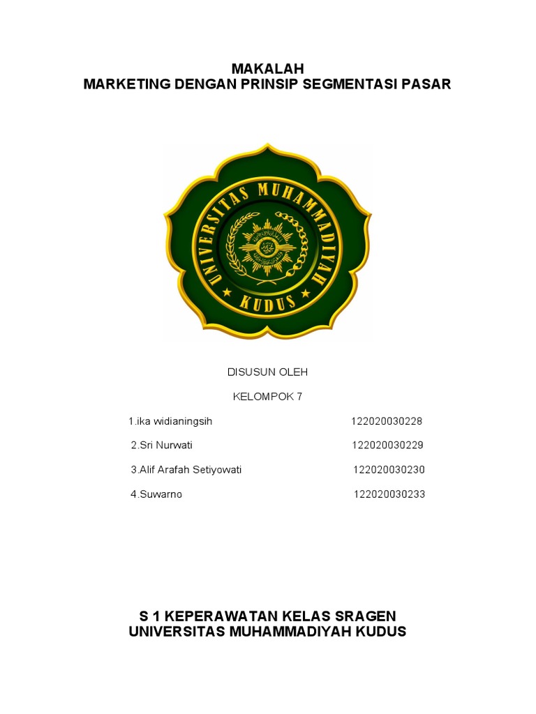 Segmentasi Pasar dalam Strategi Pemasaran | PDF
