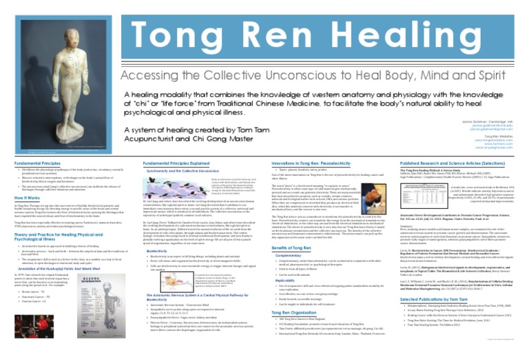 Tong Ren Poster - Janice Goldman | PDF | Piezoelectricity | Nervous System