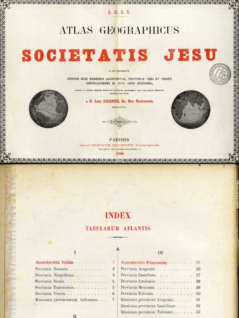 CARREZ, P., Atlas Geographicus Societatis Iesu, Paris, 1900 | PDF