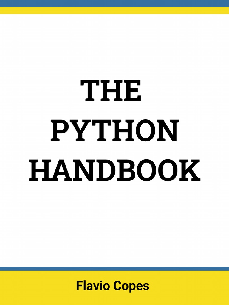 Python Handbook | PDF | Boolean Data Type | Parameter (Computer Programming)