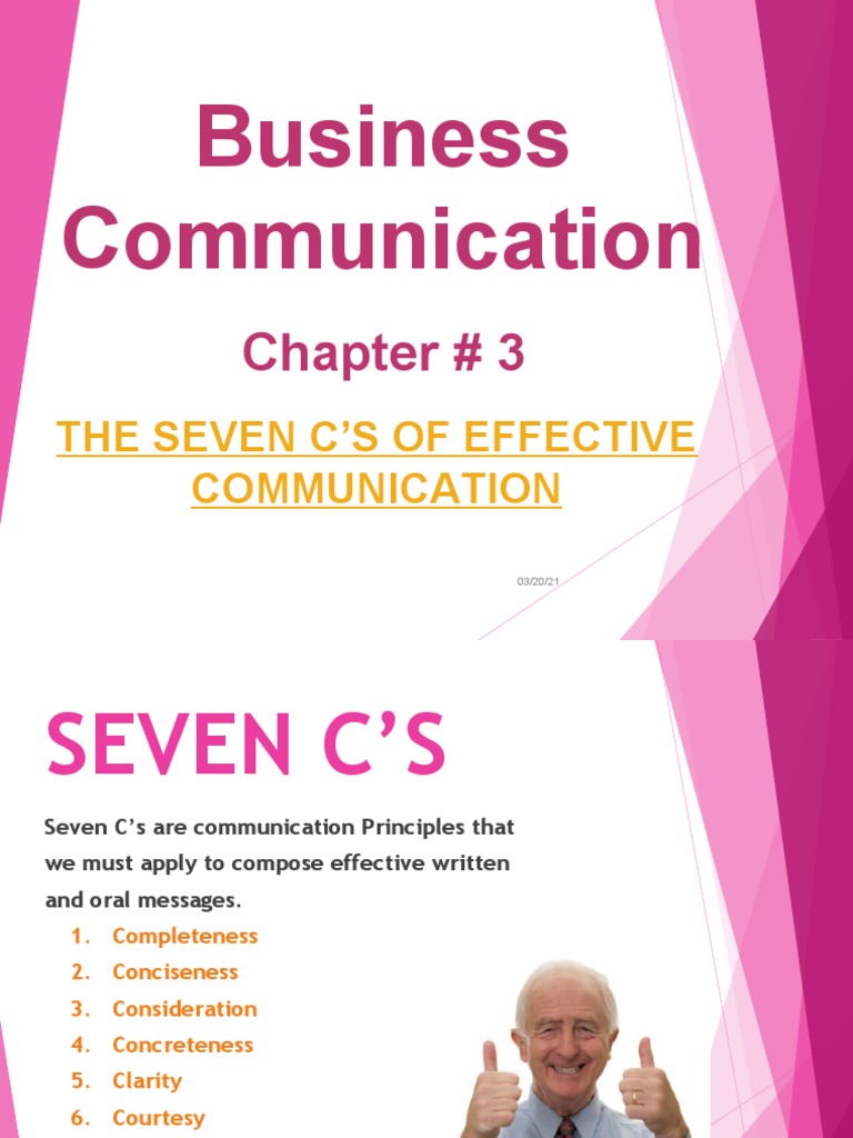 Business Communication: Chapter # 3 | PDF | Sentence (Linguistics ...