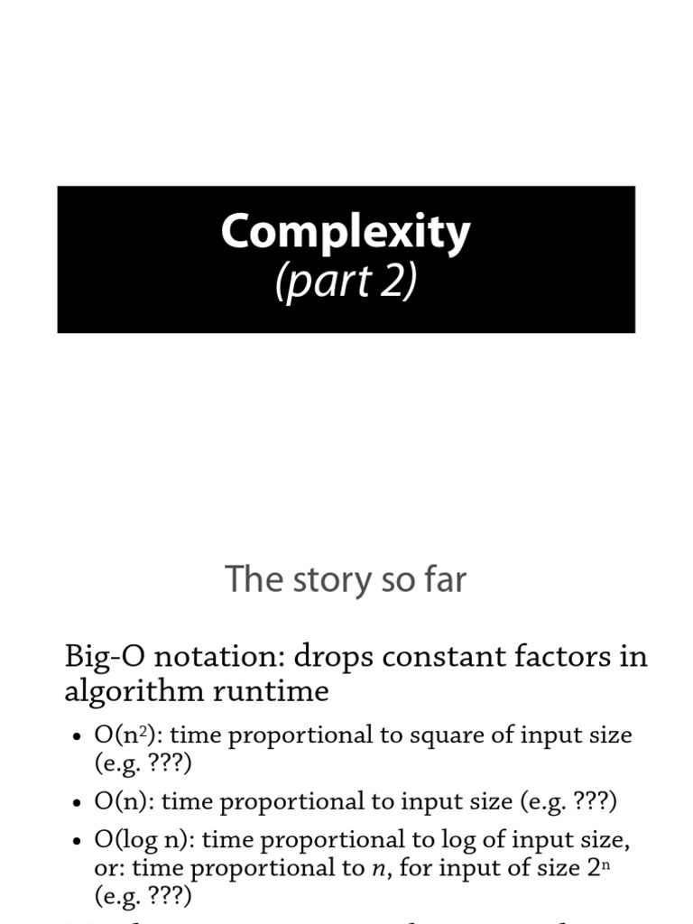 Understanding Big-O Notation and Complexity | PDF | Teaching Methods ...
