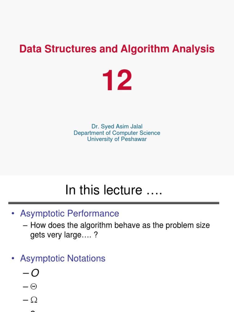 Data Structures 12 Asymptotic Notations | PDF | Theory Of Computation ...