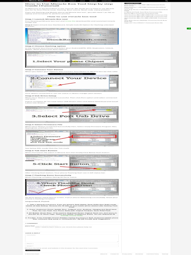 How To Use Miracle Box Tool Step by Step Guide (Tutorial) - Stock Rom ...