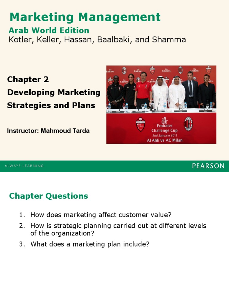 Chapter 2 Developing Marketing Strategies And Plans Pdf Strategic