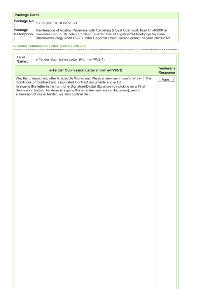 Section5 - Tender and Contract Forms | PDF | Private Law | Business Law