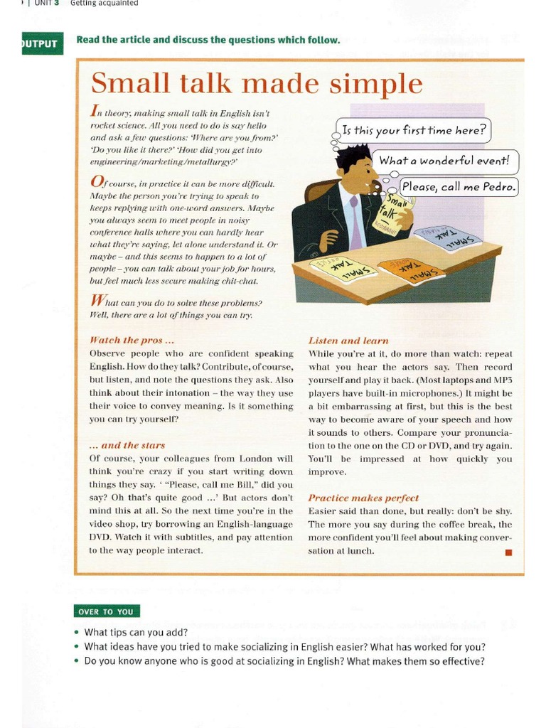 Small Talk | PDF