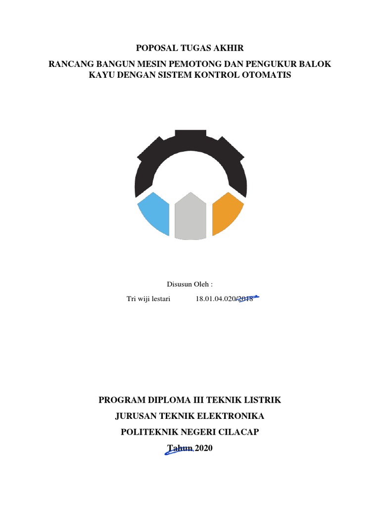 Proposal Tugas Akhir - Tri Wiji Lestari - TL 3A | PDF