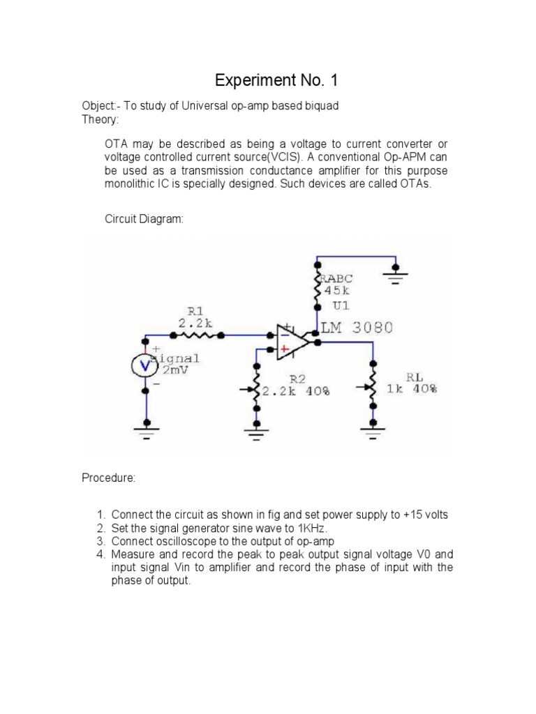 Ecd Lab 8TH Sem | PDF | Operational Amplifier | Amplifier