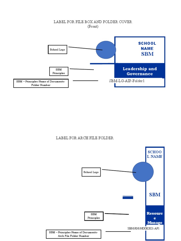 SBM Label For Filing | PDF