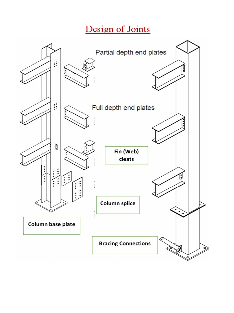 Design of Steel Joints | PDF | Screw | Welding